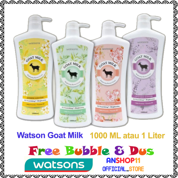 Jual GOAT MILK BODY WASH 1 L / SABUN MANDI WATSONS GoatMilk 1000 ml ...
