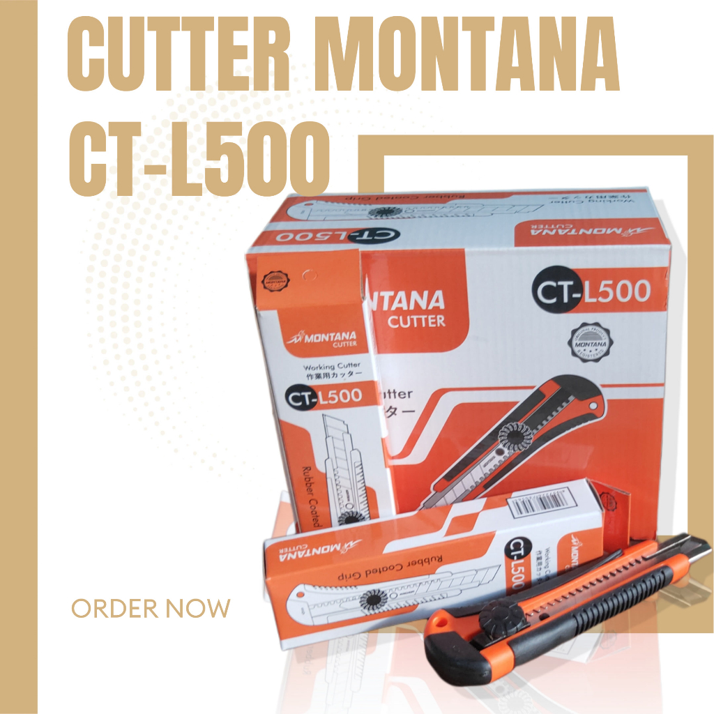 Jual CUTTER MONTANA CT-L500 / COMBO CX-509P CUTTER BESAR | Shopee Indonesia
