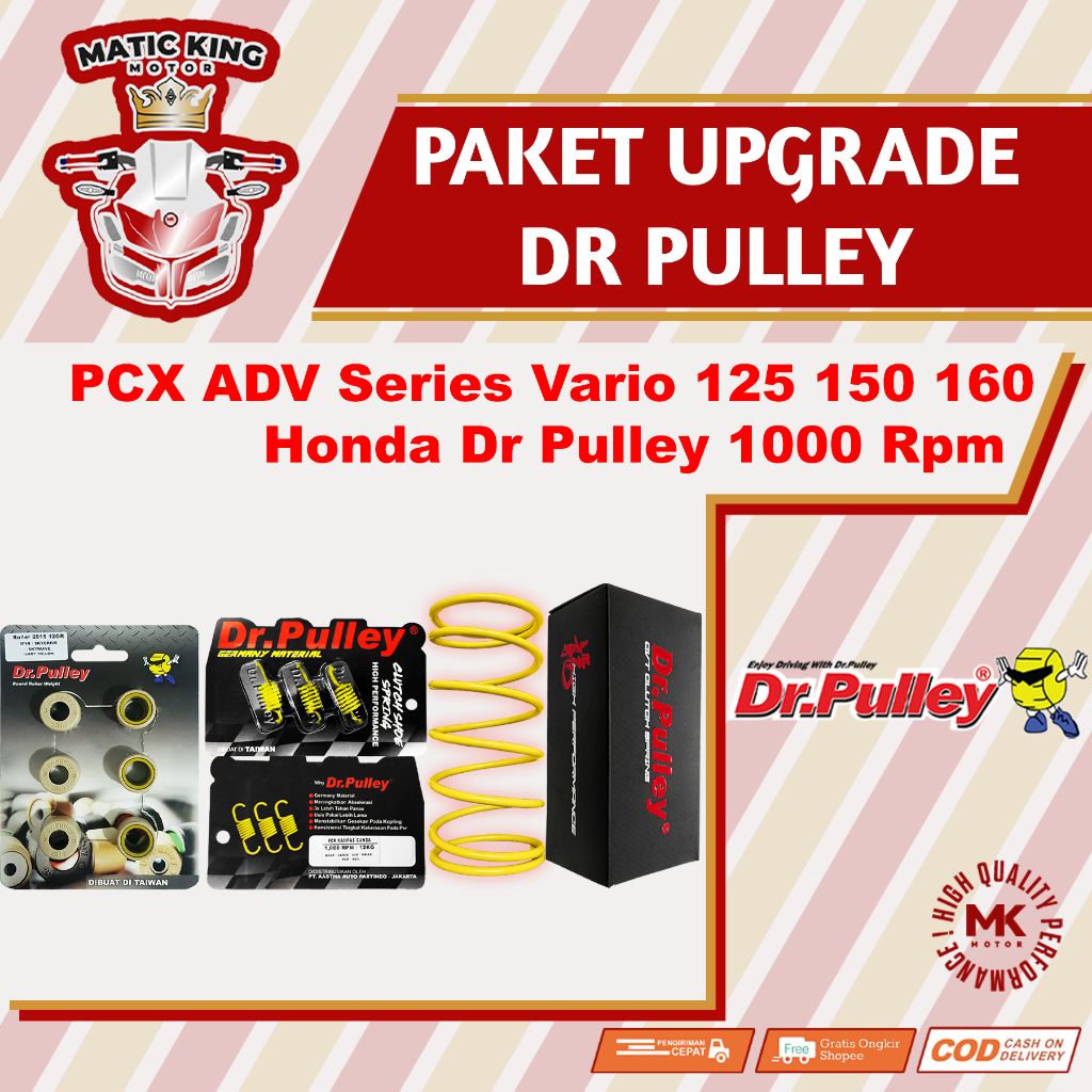 Jual Dr Pulley Paket Upgrade Per CVT + Sentrik + Roller Honda Vario PCX ...