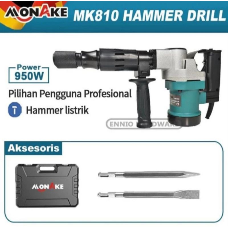 Jual MONAKE MESIN BOBOK BETON JACK HAMMER DEMOLITION HAMMER MK-0810 | Shopee Indonesia