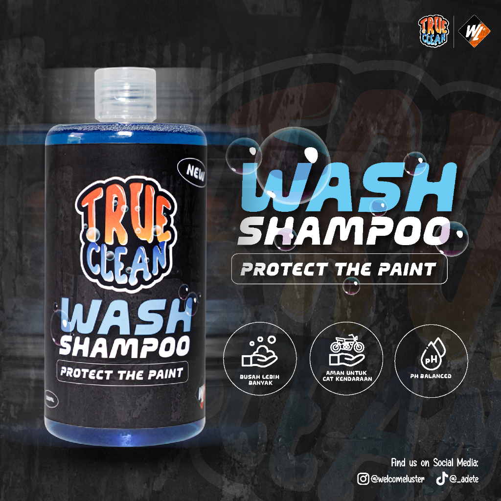 Jual True Clean Sabun cuci motor by Welcome Luster 500ml | Shopee Indonesia