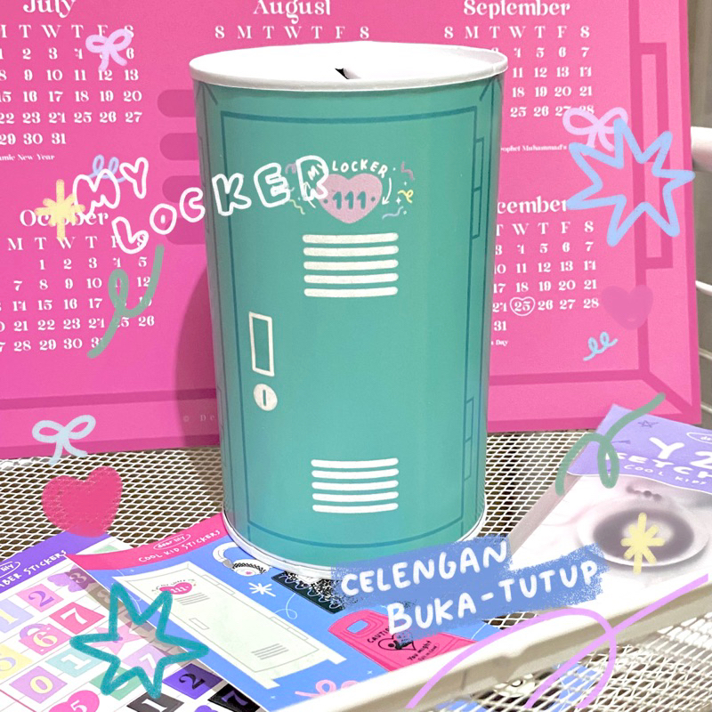 Jual Dear Lily - Celengan Buka Tutup Locker Aesthetic / Money Container Cutie Locker / Loker ...