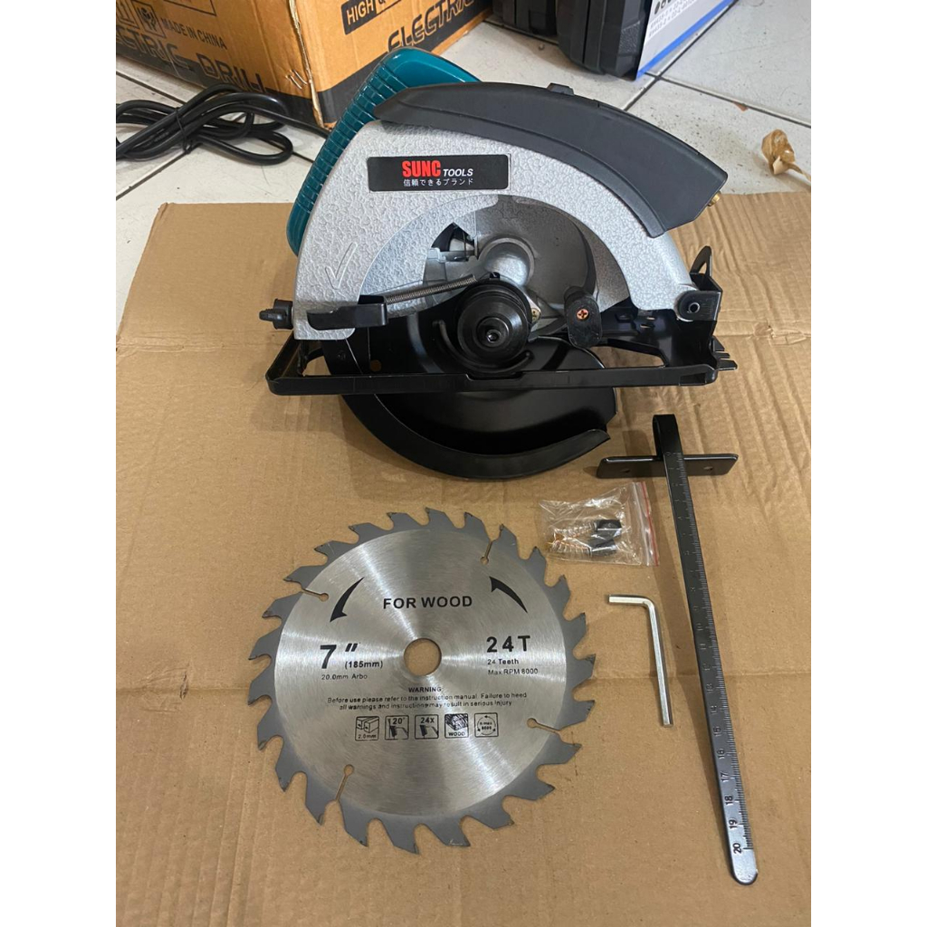 Jual CIRCULAR SAW CIRCLE SAW GERGAJI KAYU LISTRIK 7 INCH YUKIDO ...