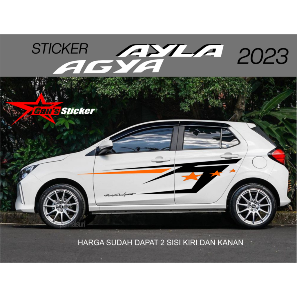 Jual sticker daihatsu ayla 2023 aksesoris ayla 2023 sticker mobil ayla ...