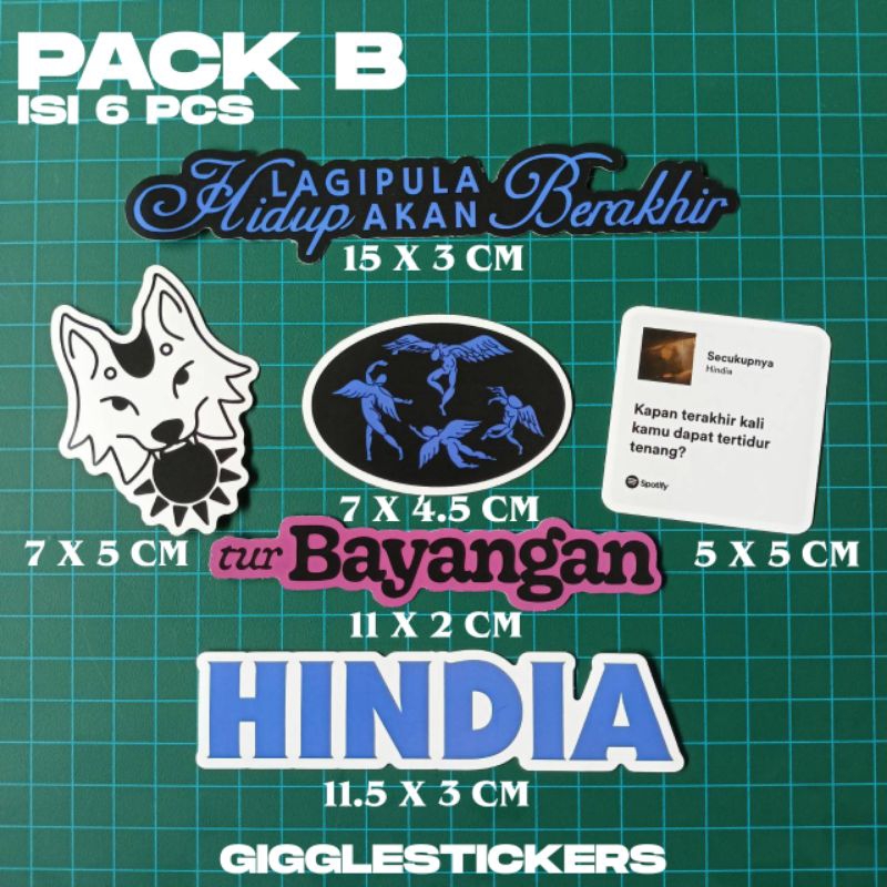 Jual Sticker Pack Baskara Putra Hindia Vol.2 | Shopee Indonesia