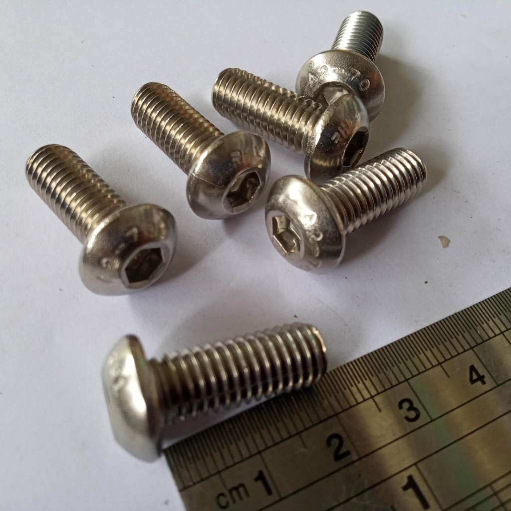 Jual BAUT L BUTTON M8X20 STAINLESS STEEL BAUT L BUTTON HEAD M8 X 20 SS SUS 305 A2 70 PANJANG 2 ...