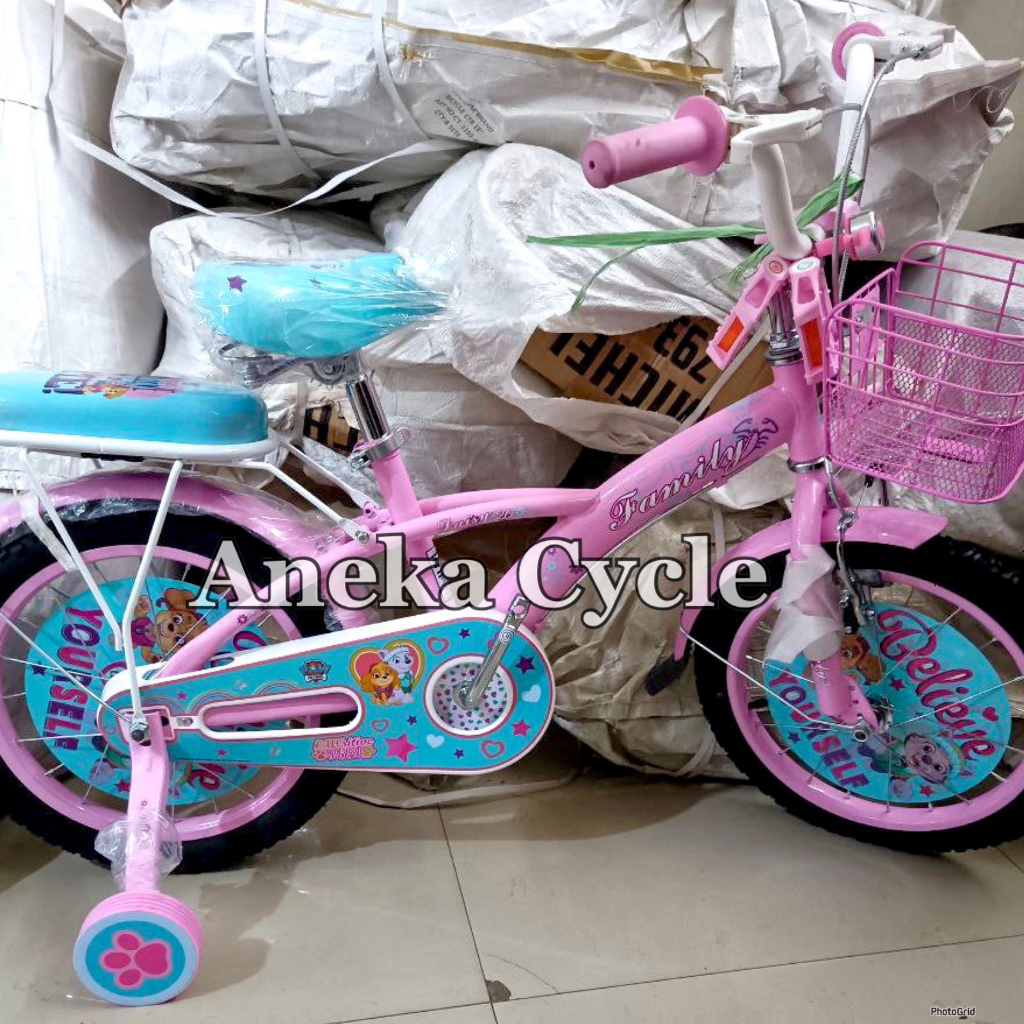 Jual Sepeda Anak Roda Empat Perempuan Cewek Mini Family Daisy 16 ...