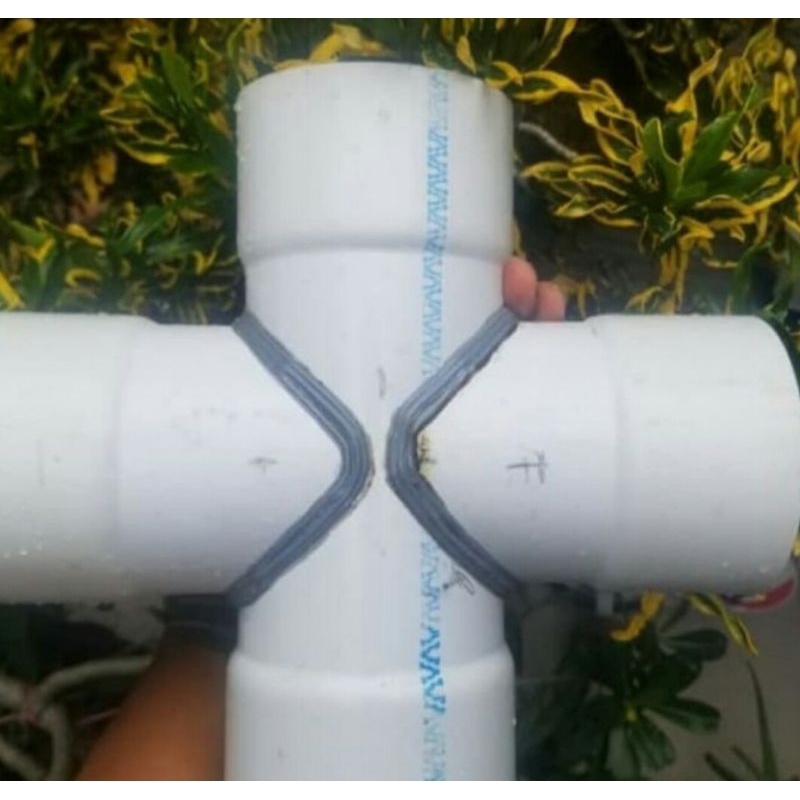 Jual tee plus 4 inchi konektor pipa 4 inchi bentuk cross | Shopee Indonesia