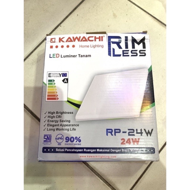 Jual LAMPU LED PANEL DOWNLIGHT RIMLESS KAWACHI PUTIH BENTUK KOTAK 10 ...