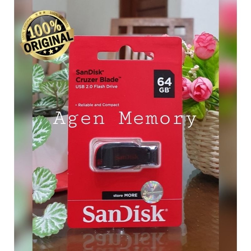 Jual Sandisk Flashdisk Cruzer Blade CZ50 64 GB | Shopee Indonesia