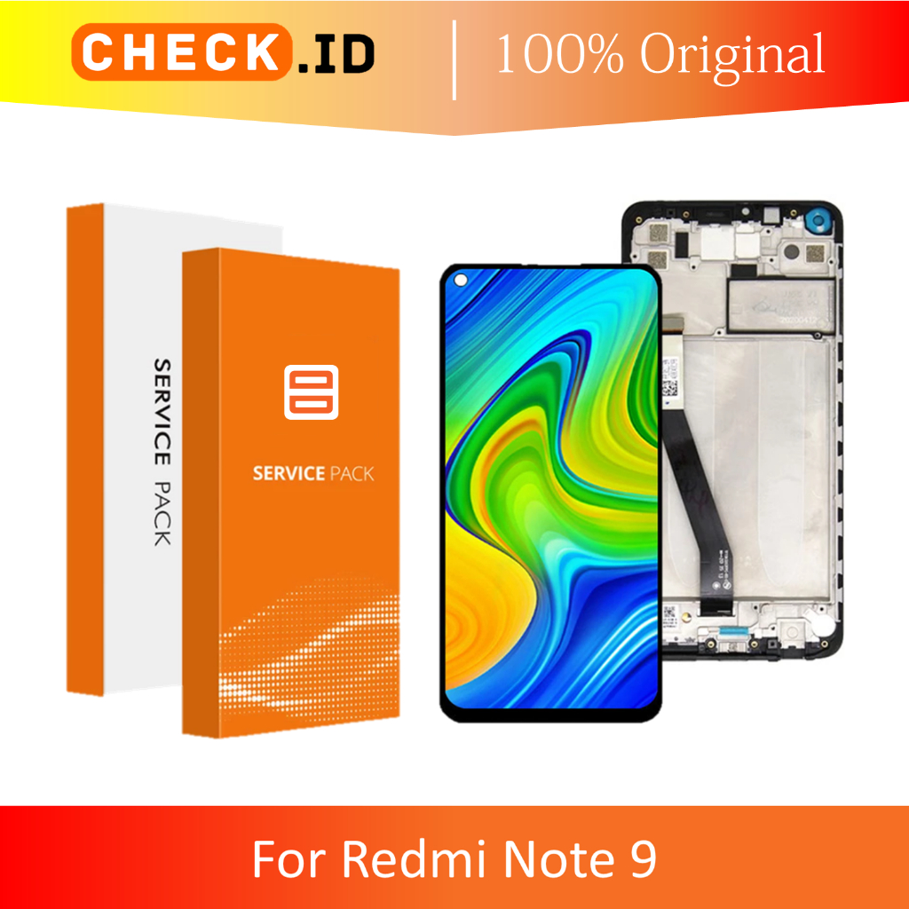 Jual [ CHECK.ID ] LCD + FRAME XIAOMI REDMI NOTE 9 ORIGINAL | Shopee ...