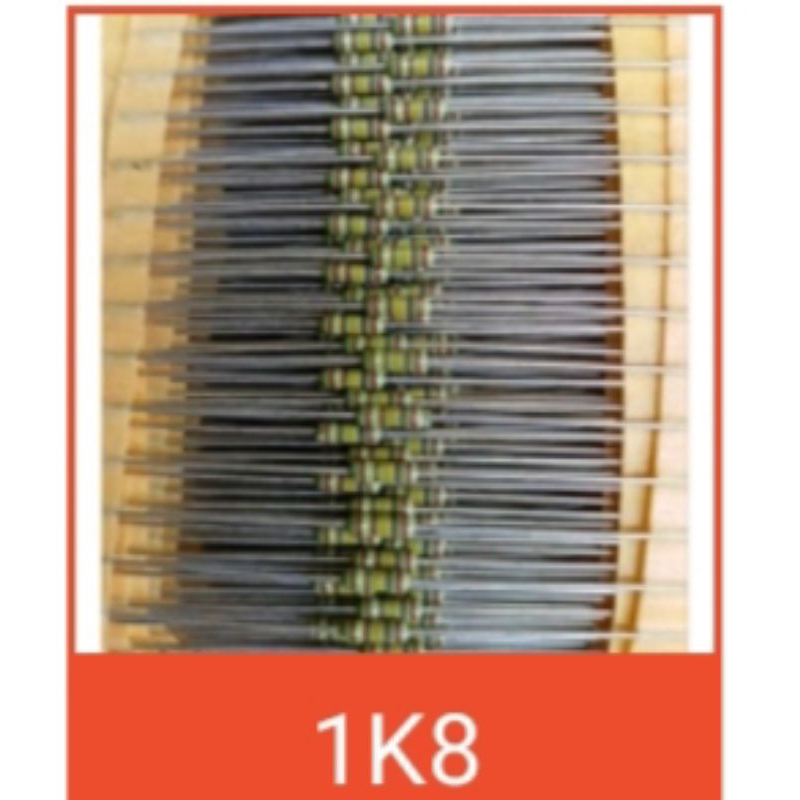 Jual 10,biji RESISTOR,1K8, 1/2 BODY 1/4 WAT, ORY JAPAN | Shopee Indonesia