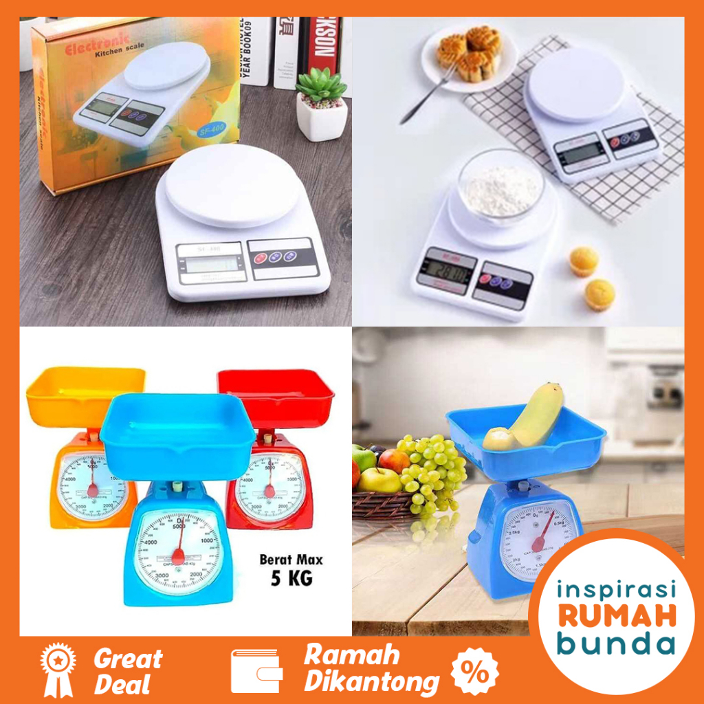 Jual Timbangan Dapur Digital Sf-400 10Kg Timbangan Kue 5Kg Electronic ...
