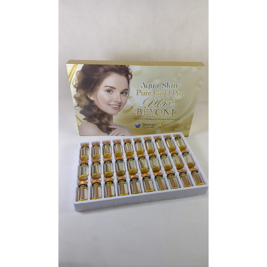 Jual NEW aqua skin pure gold pro max beyon ecer 5 VIAL | Shopee Indonesia