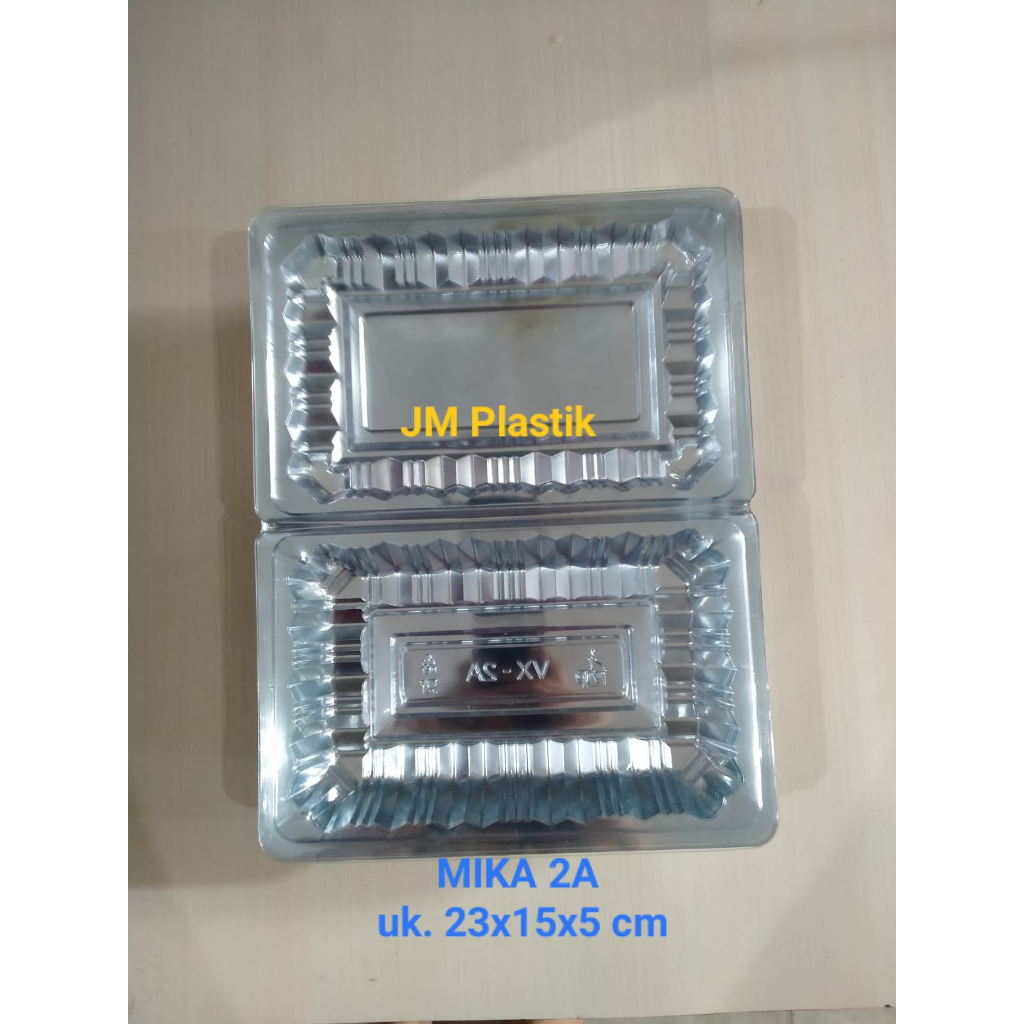 Jual MIKA 2A isi 50 PCS uk 23x15x5 merk VIP / Mika kue / Mika PLASTIK ...