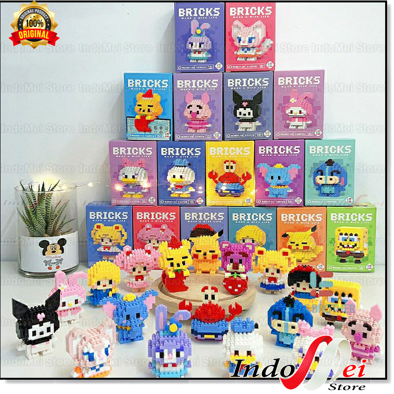 Jual Nano Block Mainan Balok Building Block Nano Bricks Balok Susun Mainan Edukasi DIY Mini ...