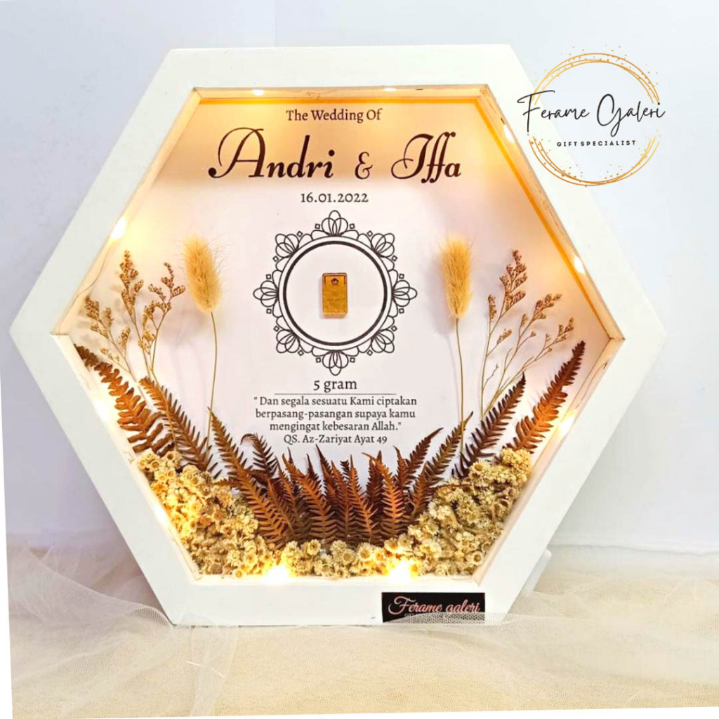 Jual Bingkai Mahar Pernikahan / Mahar Rustic / Mahar Pernikahan Estetik / Mahar Nikah / Mahar ...