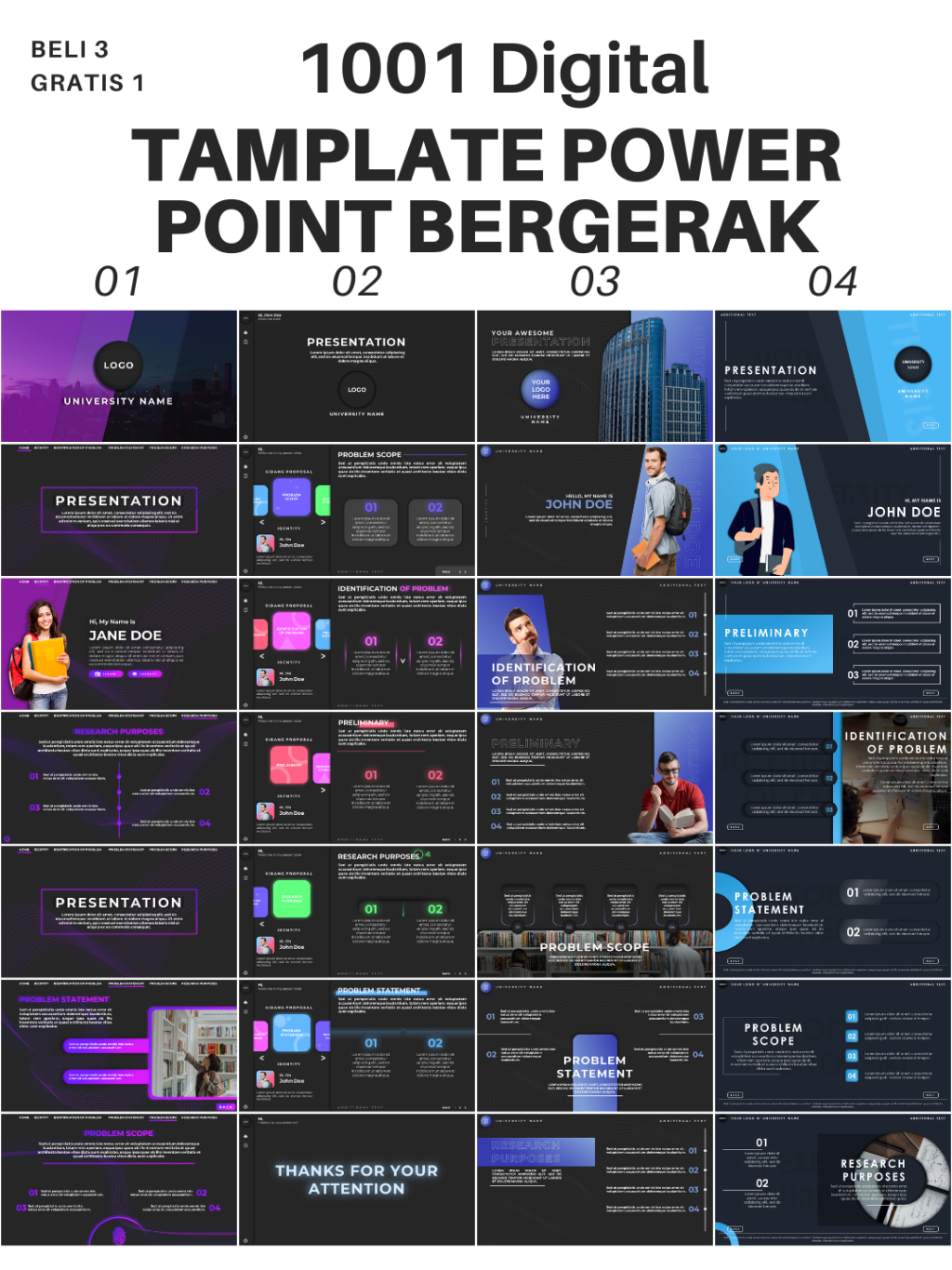 Jual Tamplate Power Point Bergerak - PPT Animasi - PowerPoint Animasi ...