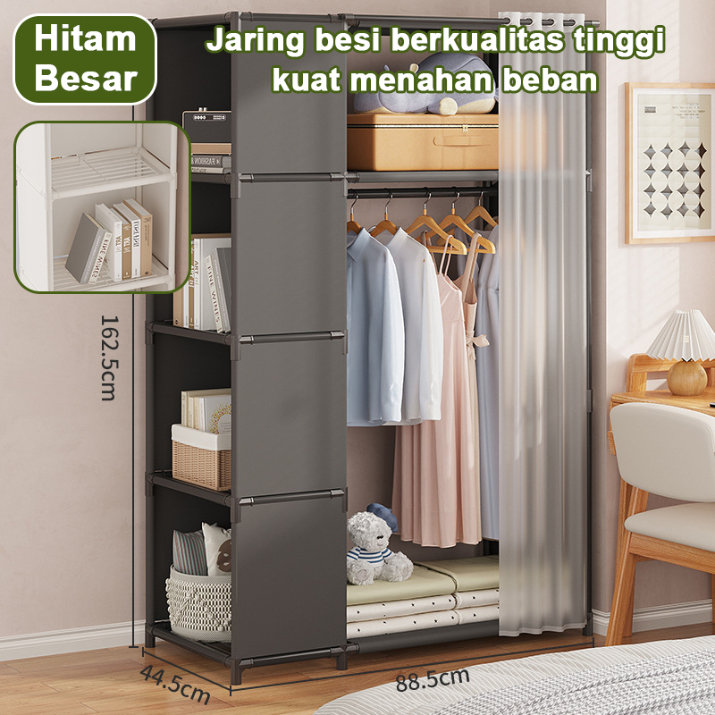 Jual Lemari Gantung Baju Minimalis Lemari Pakaian Plastik Rak Gantung ...