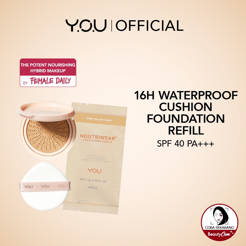 Jual YOU Noutriwear+ Flawless Cushion Foundation Refill Only ...