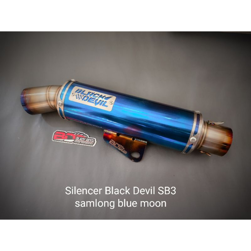 Jual silencer knalpot Black Devil new SB3 bluemoon corong silencer only ...
