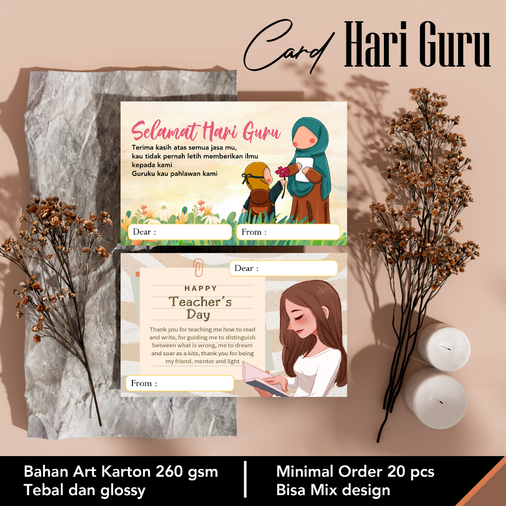 Jual Selamat Hari Guru Greting Card Hari Guru Teacher Day Shopee Indonesia