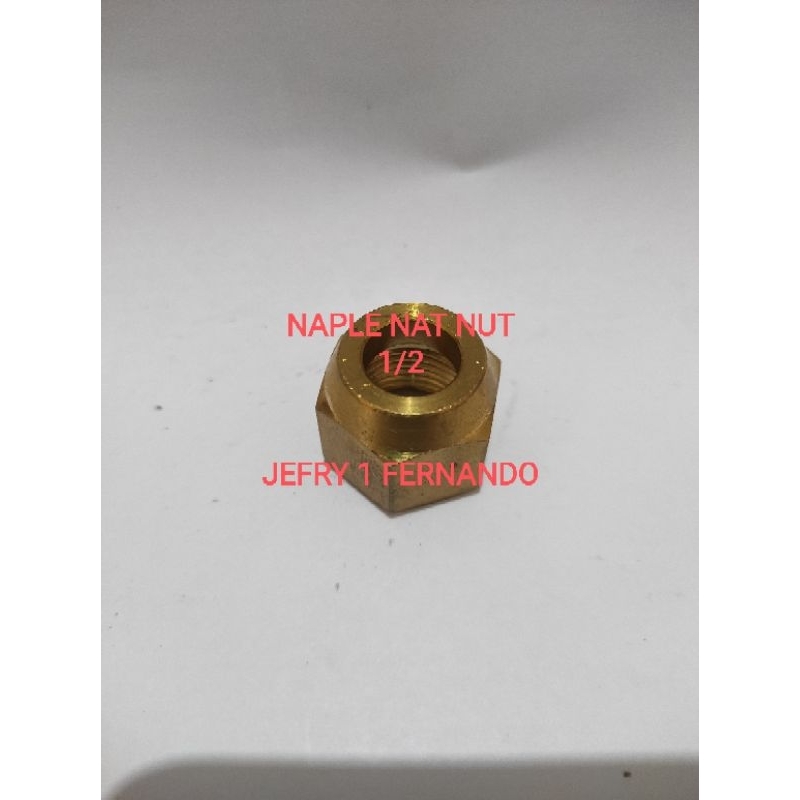 Jual NUT AC 1/2 NAPLE NAT AC NEPEL TEMBAGA PIPA AC 1/2 | Shopee Indonesia