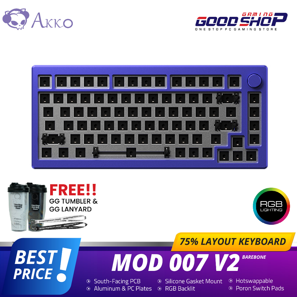 Jual Akko MOD 007 Southfacing V2 - Keyboard Barebone | Shopee Indonesia