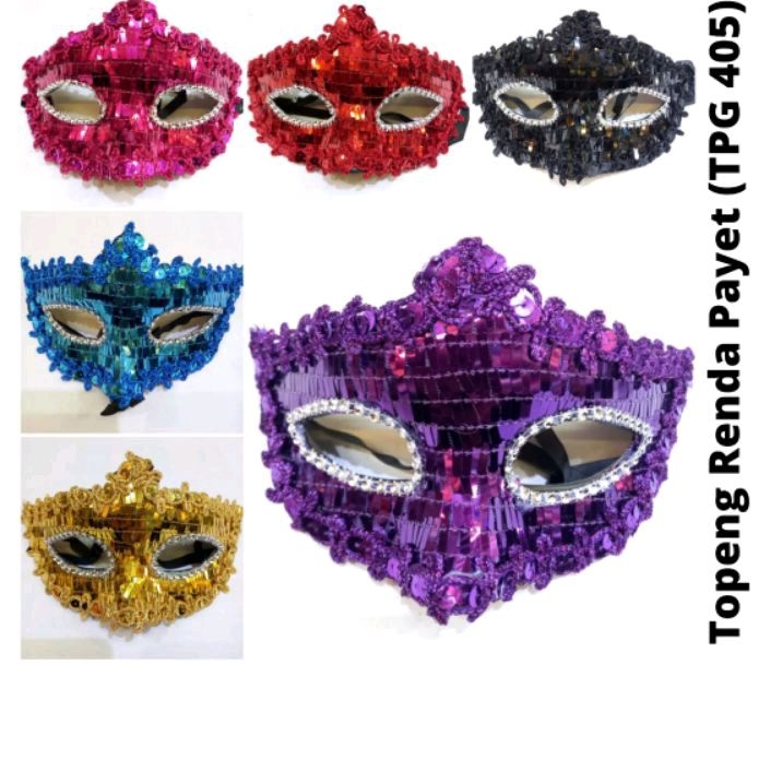 Jual Topeng Renda Payet / Topeng Pesta / Topeng Karnaval / Topeng Pawai ...