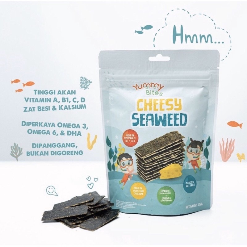 Jual Yummy Bites Cheesy Seaweed 30 g /Yummy Bites Cemilan Rumput Laut ...