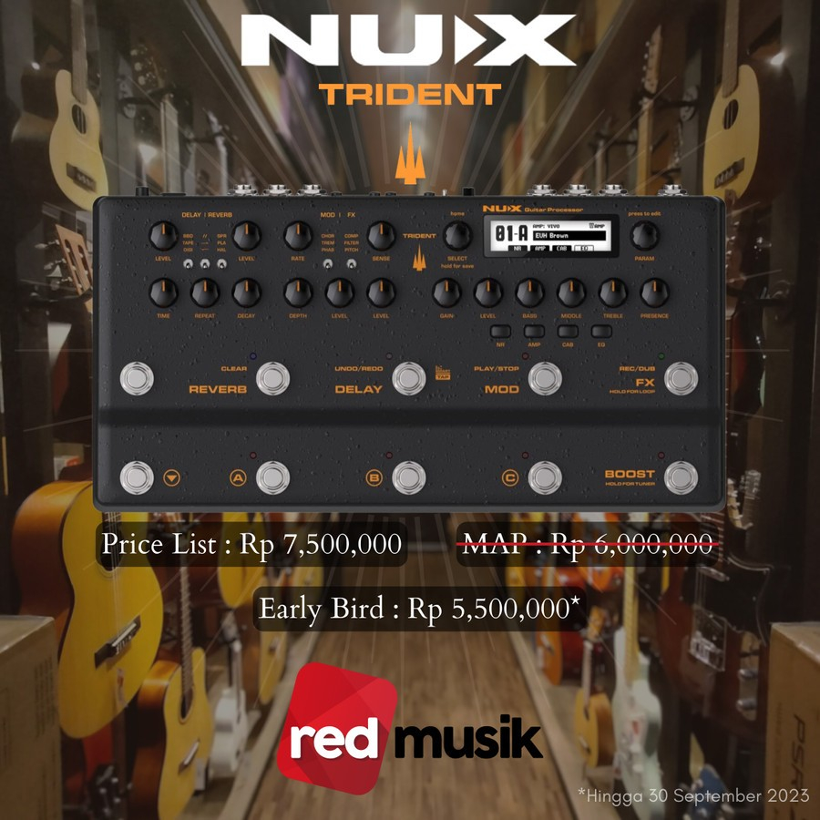 Jual Efek Gitar Nux Trident NME-5 Guitar Multi Effects Processor ...