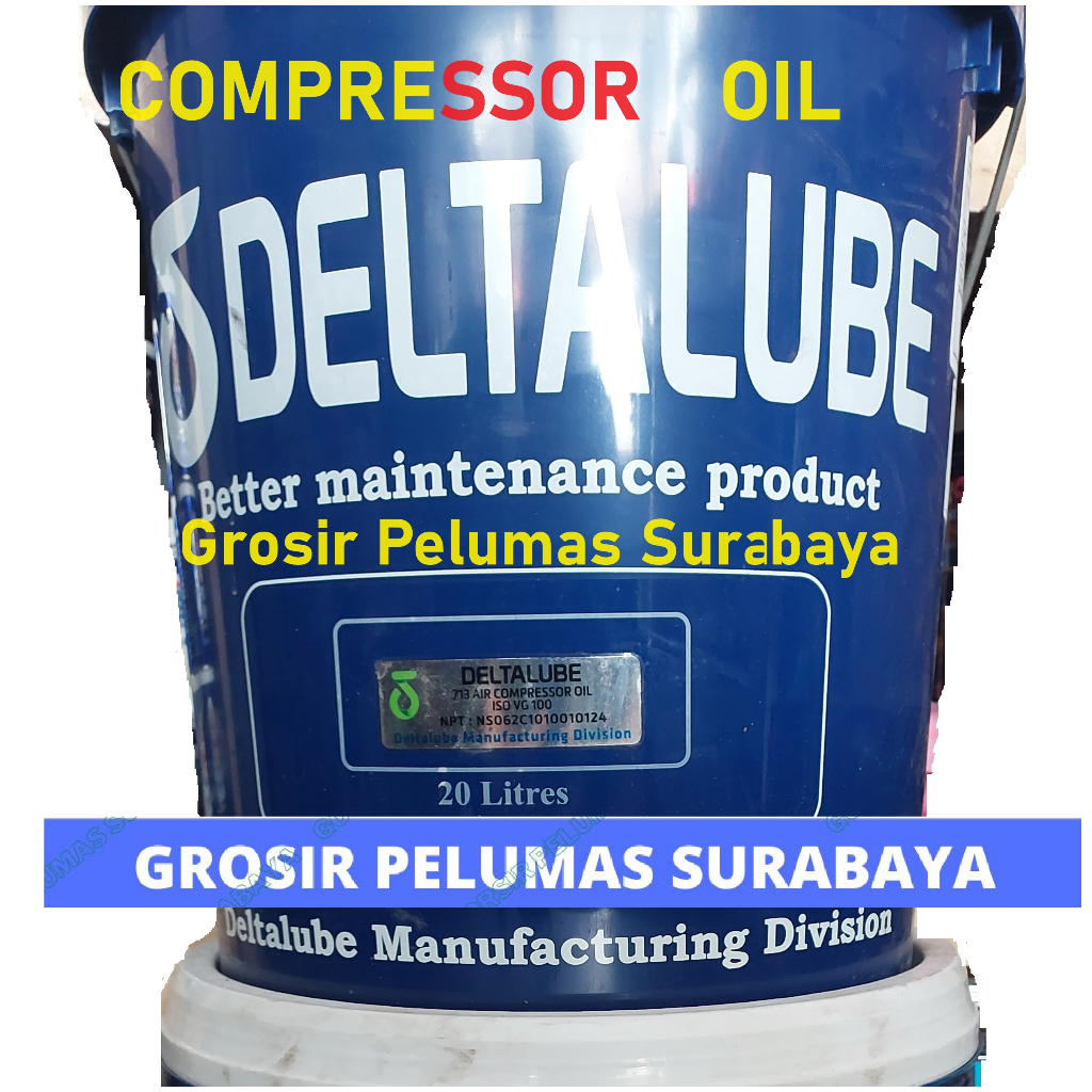 Jual DELTALUBE 713 oli kompresor Compressor oil PAIL 20L 20 Liter | Shopee Indonesia