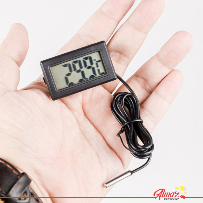 Jual Termometer Digital Mini Pengukur Temperatur Suhu Ruang Air LCD ...