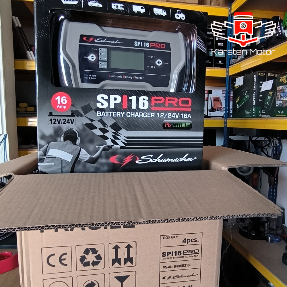 Jual Charger Aki Pro Series 12v (4/8/16A) - 24v (4A/8A) untuk aki Lead acid & Lithium - SPi 16 ...