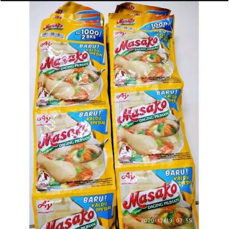 Jual ( 3 RENTENG ) MASAKO AYAM/ SAPI PENYEDAP RASA | Shopee Indonesia