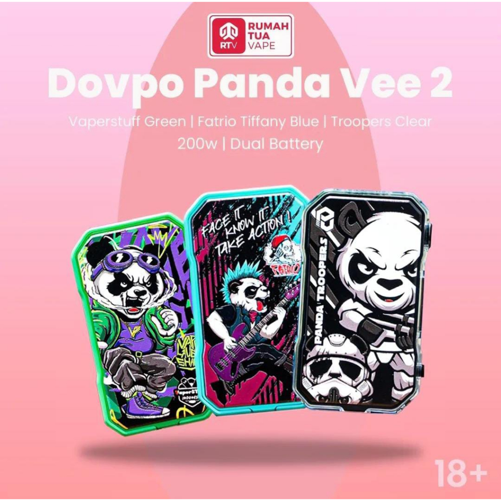 Jual DOVPO PANDA VEE 2 DUAL BATTERY 200W | Shopee Indonesia