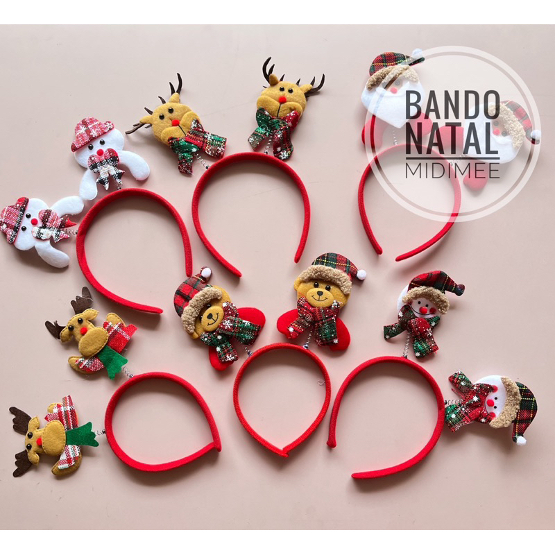 Jual Bando natal / Aksesoris hiasan kepala natal Dewasa dan Anak anak ...