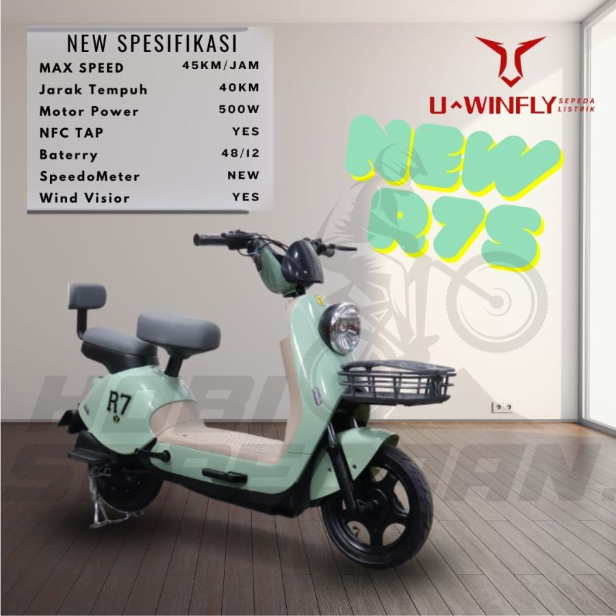 Jual SEPEDA LISTRIK UWINFLY R7S ELECTRIC E BIKE 500 WATT | Shopee Indonesia