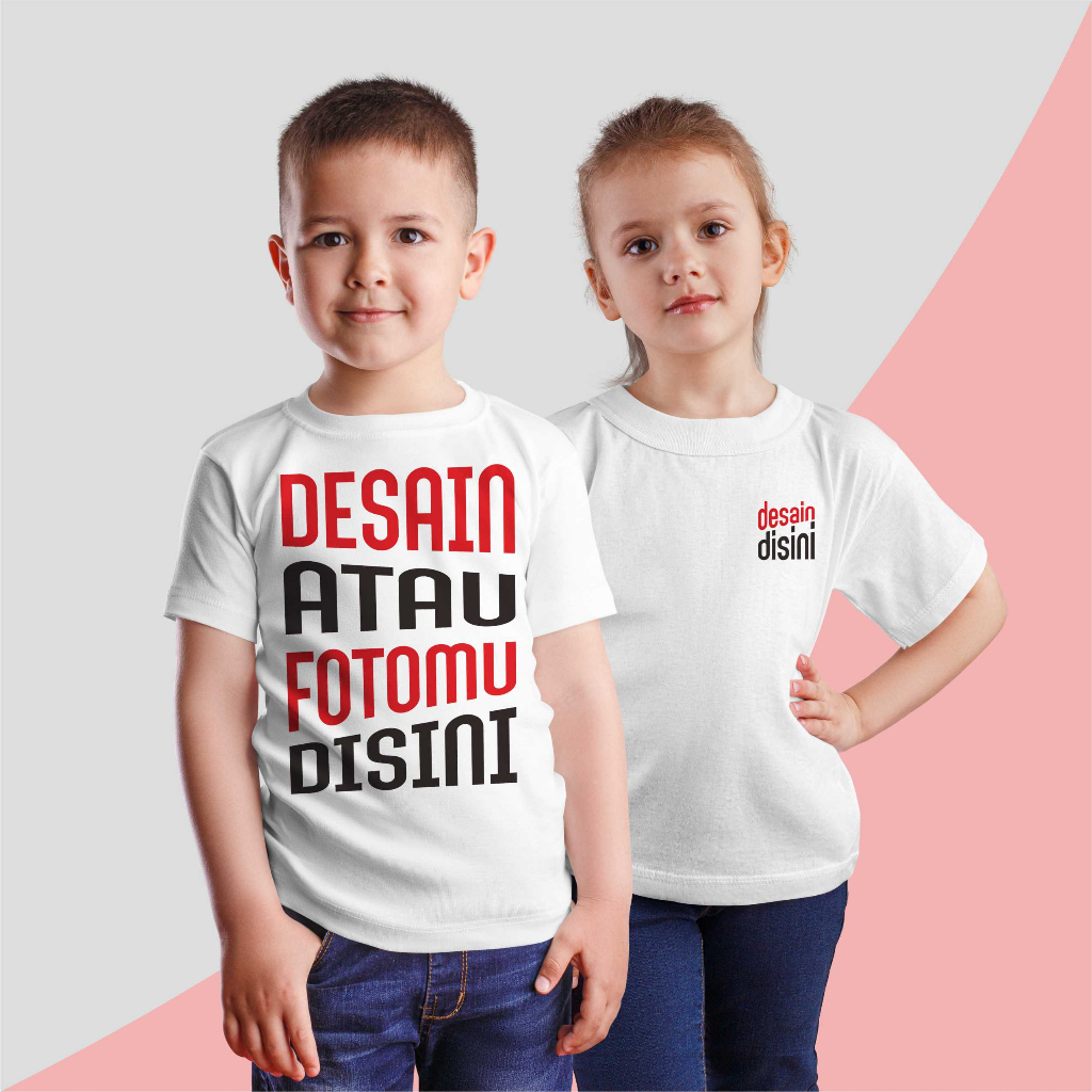 Jual Kaos Anak Custom Satuan (Desain dari Kamu / template - kecuali banyak) | Shopee Indonesia