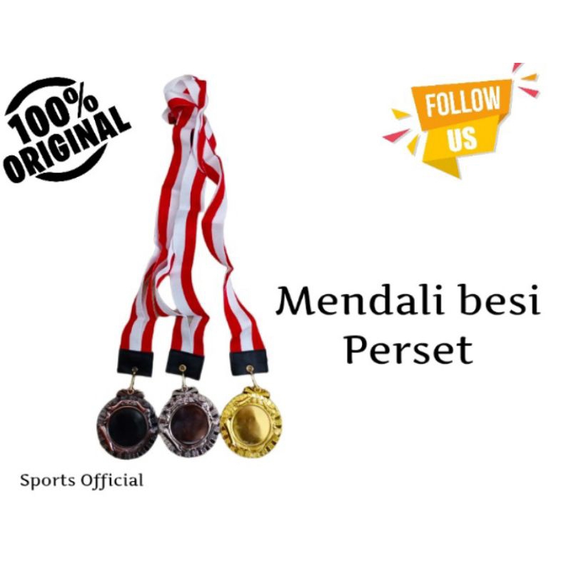 Jual Mendali Besi Mas /Perak / Perunggu Perset | Shopee Indonesia