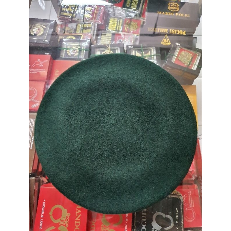 Jual Baret Camel Kostrad | Baret Camel Hijau Tua | Topi Baret Unta ...