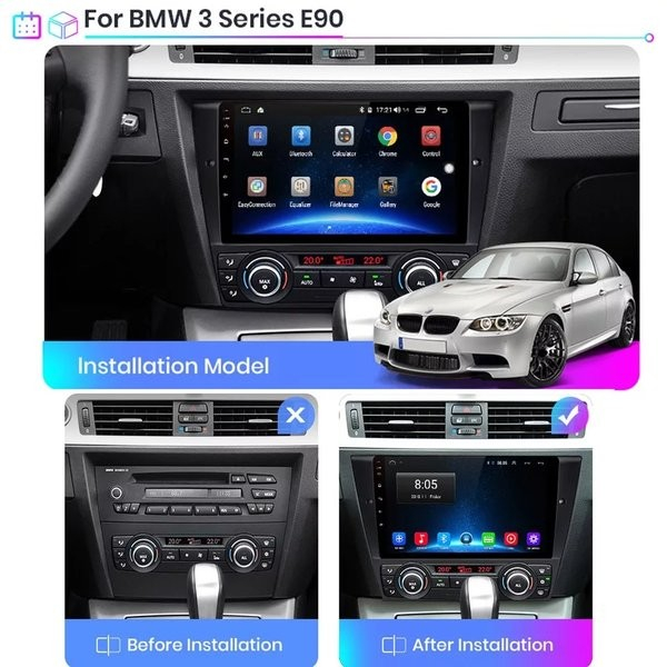 Jual Head unit android 9.0 BMW E90 E91 thn 2006 - 2012 Frame Fit ...