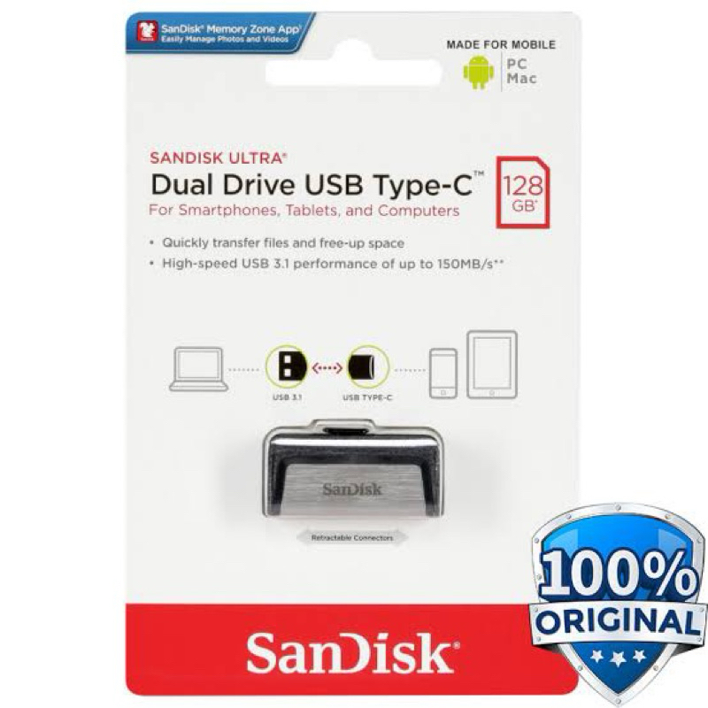 Jual FLASHDISK OTG SANDISK ORIGINAL TYPE - C SLIDE | Shopee Indonesia