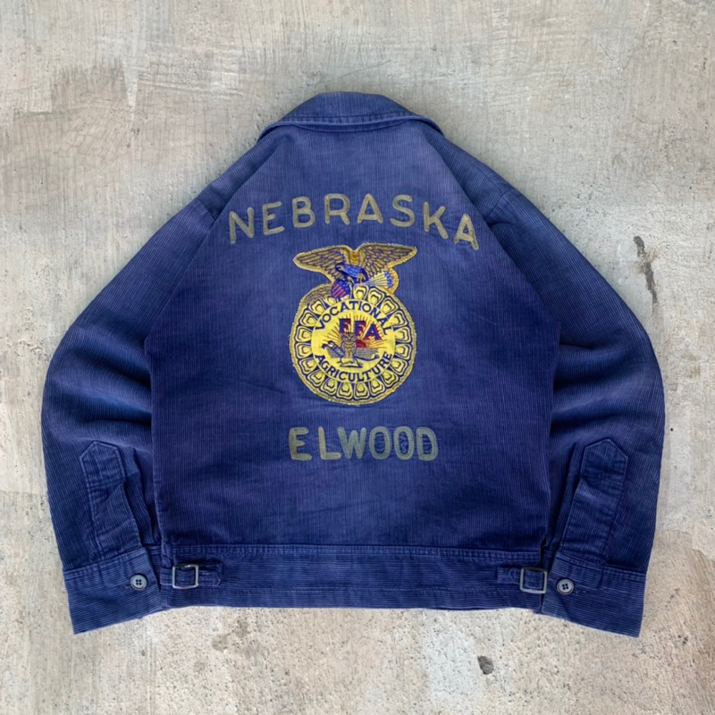 Jual 70s FFA Jacket FUTURE FARMERS OF AMERICA AGRICULTUR nebraska ...