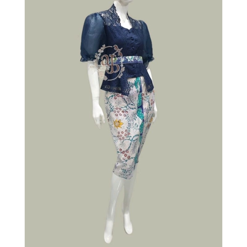 Jual Kebaya kutubaru baloon sleeve, pencil skirt BATIK colet, dan obi ...