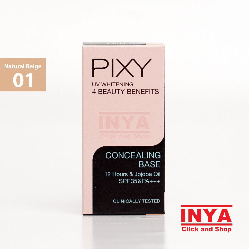 Jual PIXY UV WHITENING CONCEALING BASE 01 NATURAL BEIGE 9gr | Shopee ...