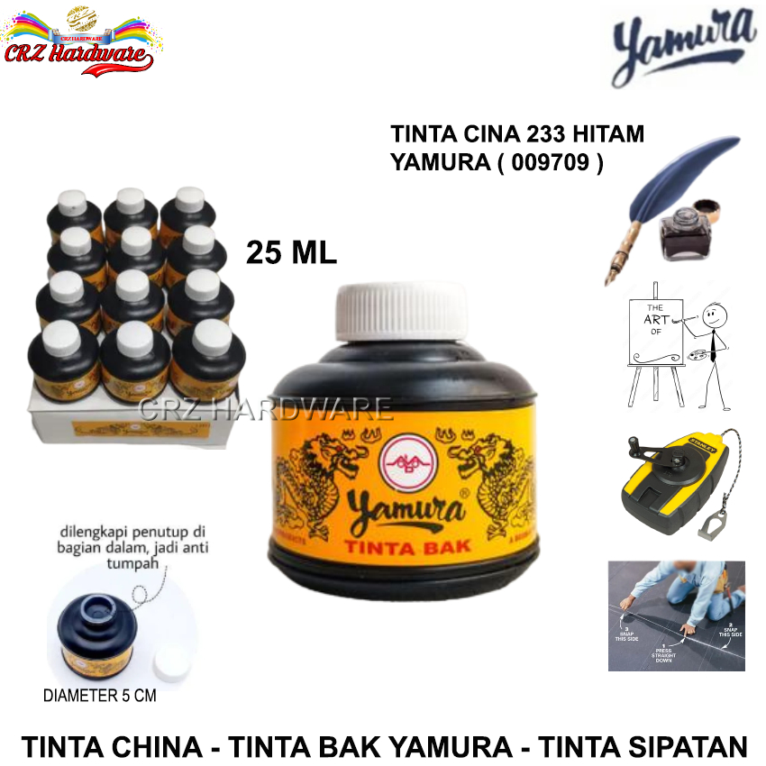 Jual Tinta Bak Yamura Naga Tinta Cina Tinta Lukis Art Kaligrafi Tinta ...