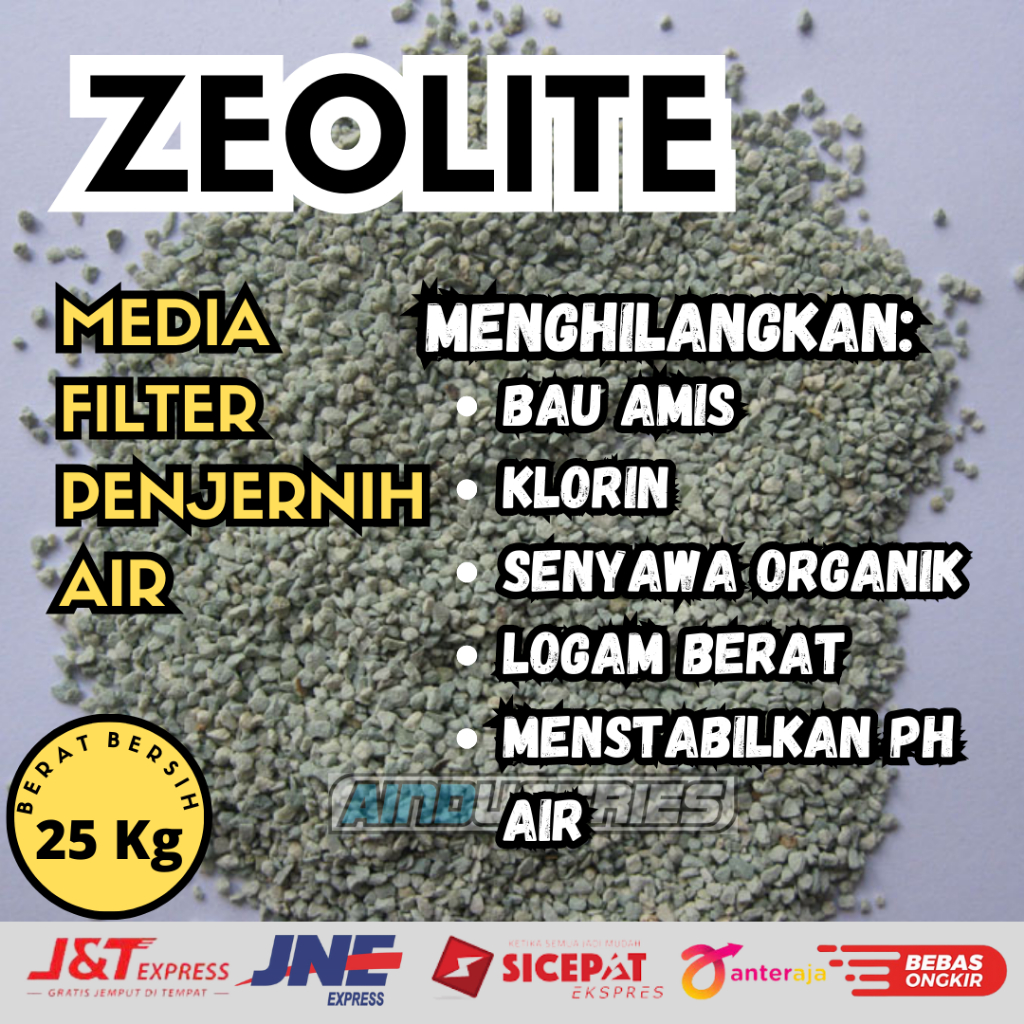 Jual Zeolite Filter Aquarium 25Kg Penjernih Stabilkan PH Air Klorin ...