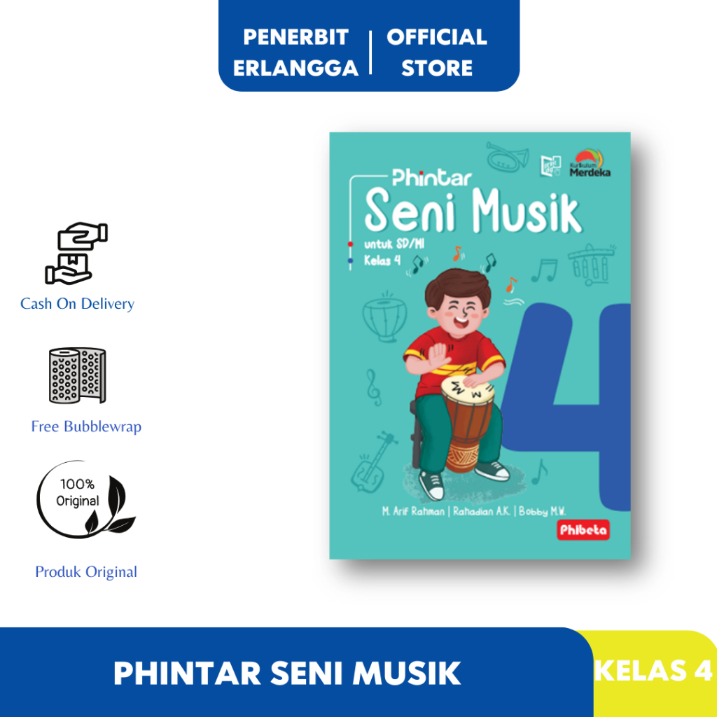 Jual [Erlangga Official] Phintar Seni Musik Sd/Mi Kelas 4 Kurikulum Merdeka | Shopee Indonesia