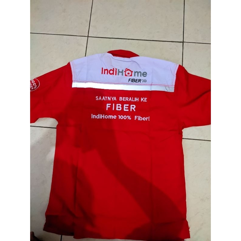 Jual SERAGAM INDIHOME FIBER, SERAGAM PUTIH MERAH INDIHOME FIBER ...